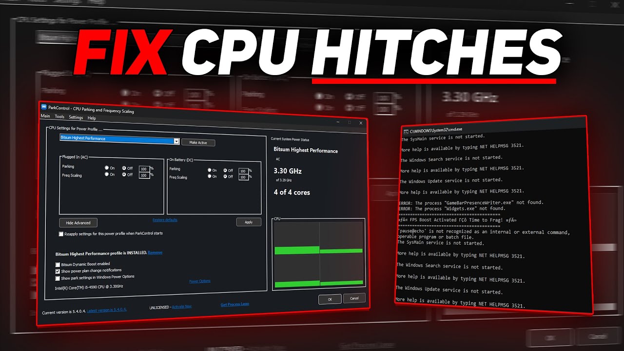 Disable Core Parking – Fix Random CPU Hitches & Stutters in Games - YouTube