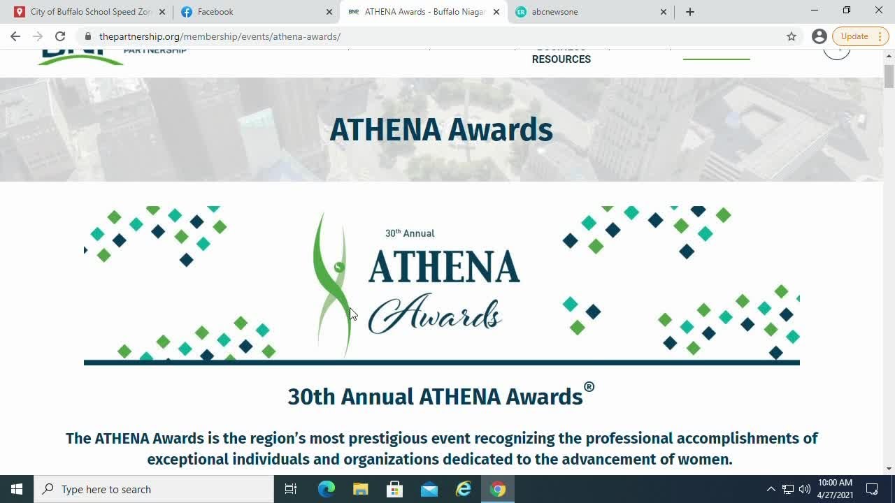 30th Annual Athena Awards - YouTube