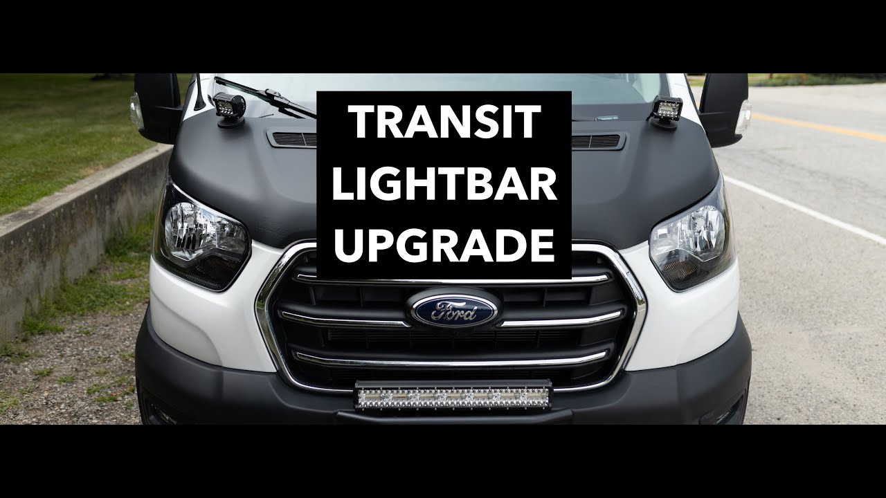 Easy and affordable lightbar upgrade to Ford Transit Campervan - YouTube