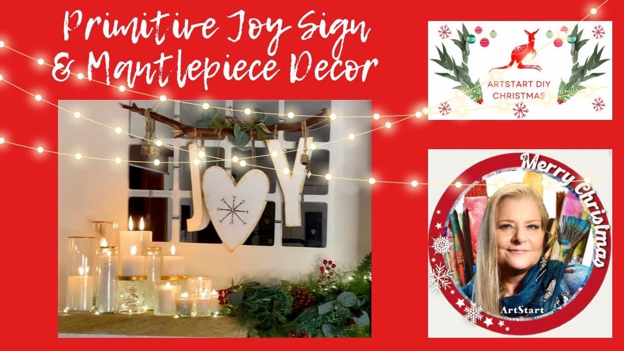 Primitive Christmas Joy Sign -This Boho, Farmhouse, and Primitive Decor ...