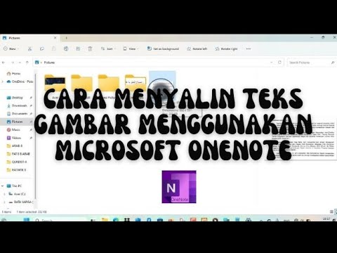 Cara menyalin teks gambar menggunakan Microsoft OneNote - YouTube