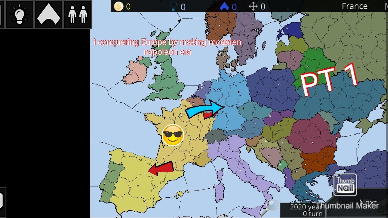 Cold path:let's conquering Europe by making moderen Napoleon era - YouTube