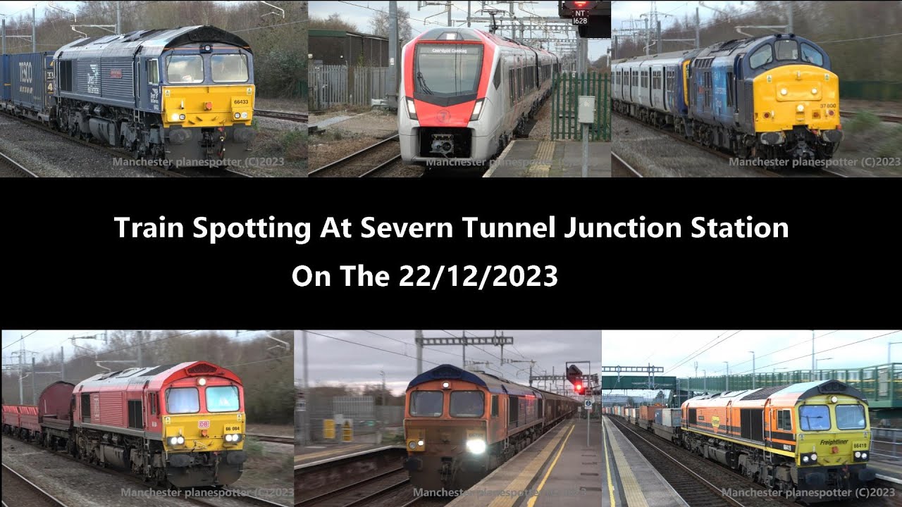 (4K) (SWML) Train Spotting At Severn Tunnel Junction Station On The 22 ...