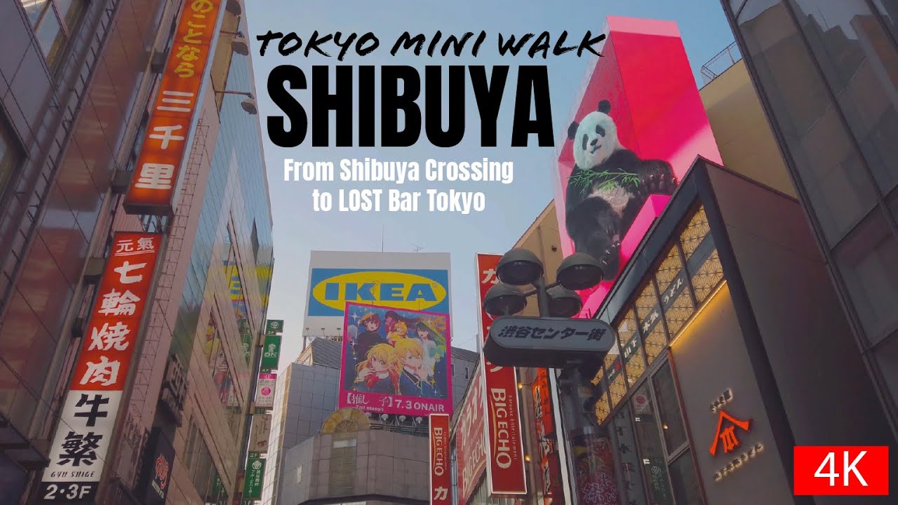 How to get to LOST Bar Japan in Shibuya (4K walking video) - YouTube