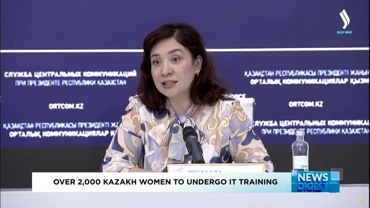 Over 2,000 Kazakh women to undergo IT training | Silk way TV | Qazaqstan - YouTube