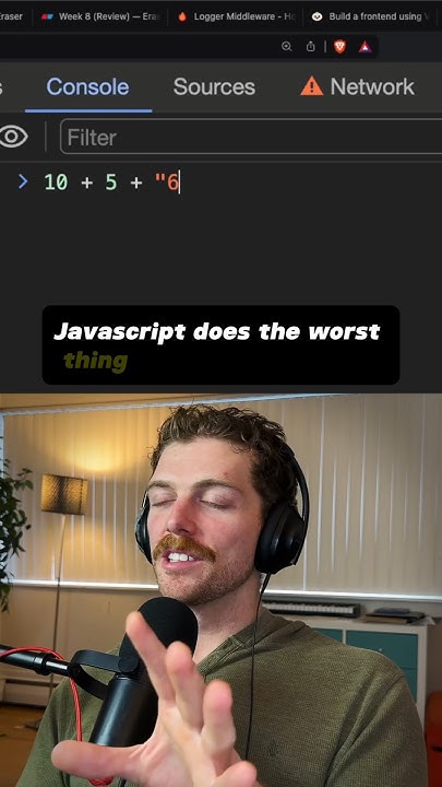 Accidental string concatenation in JavaScript #javascript - YouTube