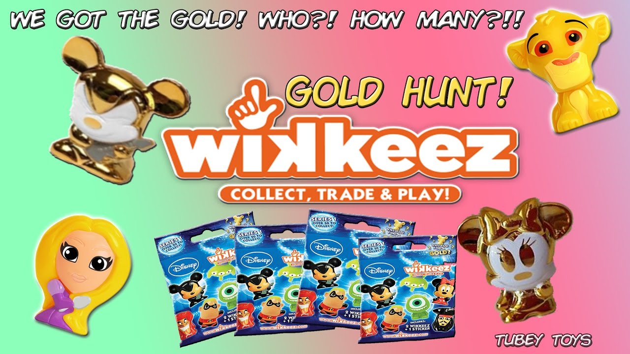 Disney Wikkeez HUNT for the GOLD MICKEY! * Blind Bags Toy Surprises ...