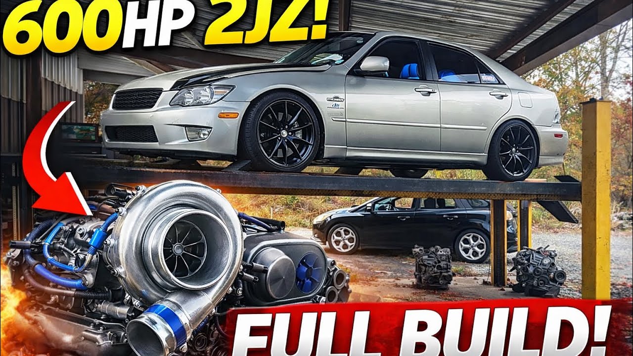 LEXUS IS300 TURBO 2JZGE NEW ENGINE FIRST START - YouTube