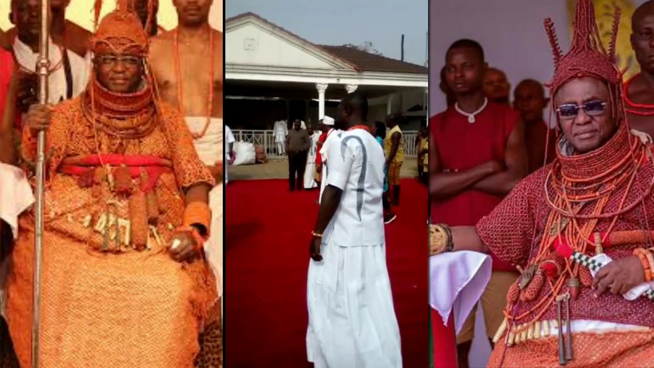 OBA OF BENIN KINGDOM DANCING WITH HIS CHILDREN'S AT OBA PALACE. OUR ...