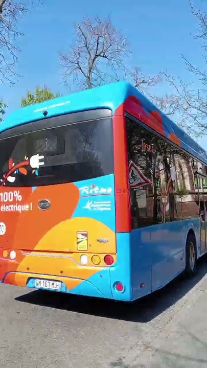 Ritmo - Départ du BYD ebus B11 ligne 3 direction Chemin du Parcage - YouTube