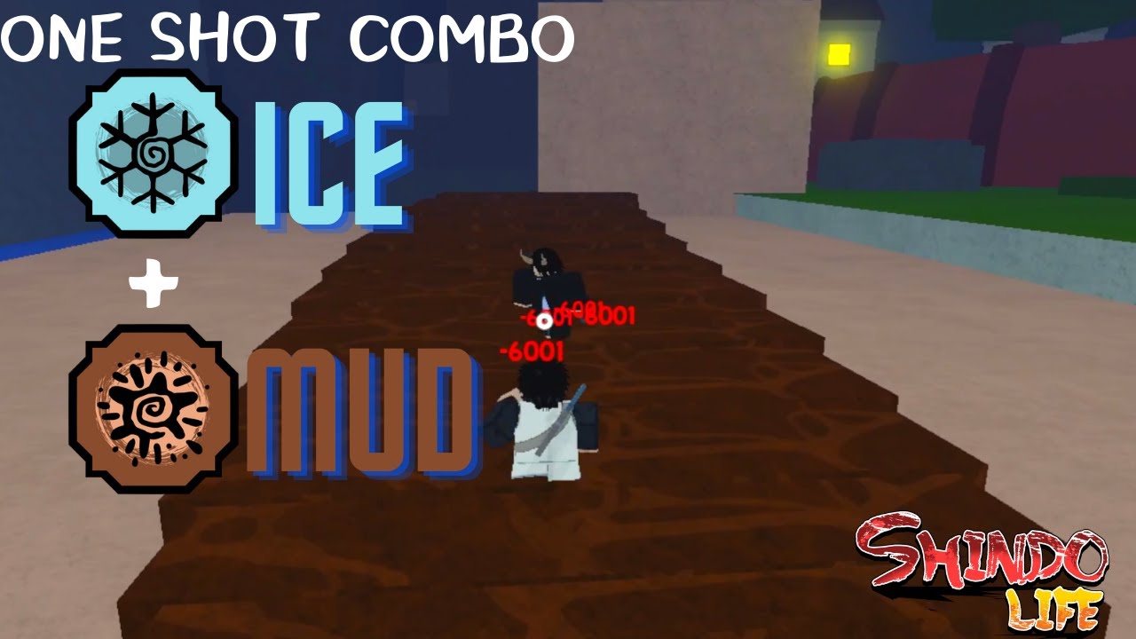 (Shindo Life Combos) - Mud And Ice Combo! - YouTube