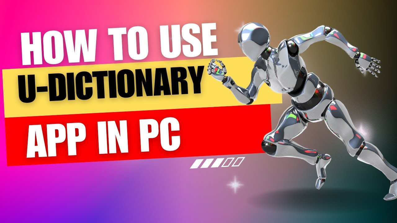 How To Use U-Dictionary App In PC || Tech Abdullah Pawa || - YouTube