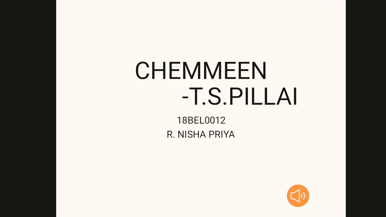Chemmeen novel summary - YouTube