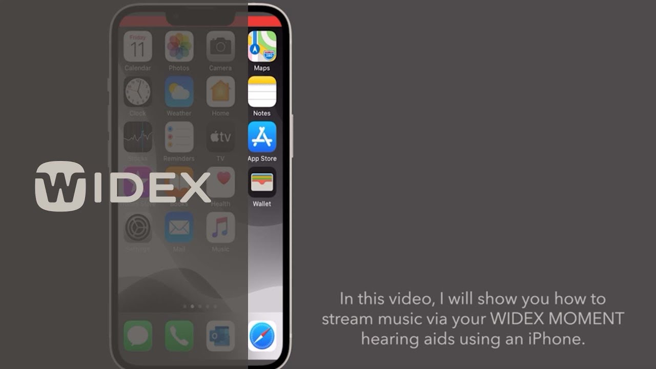 How-to-video for streaming music using Widex hearing aids and iPhone ...