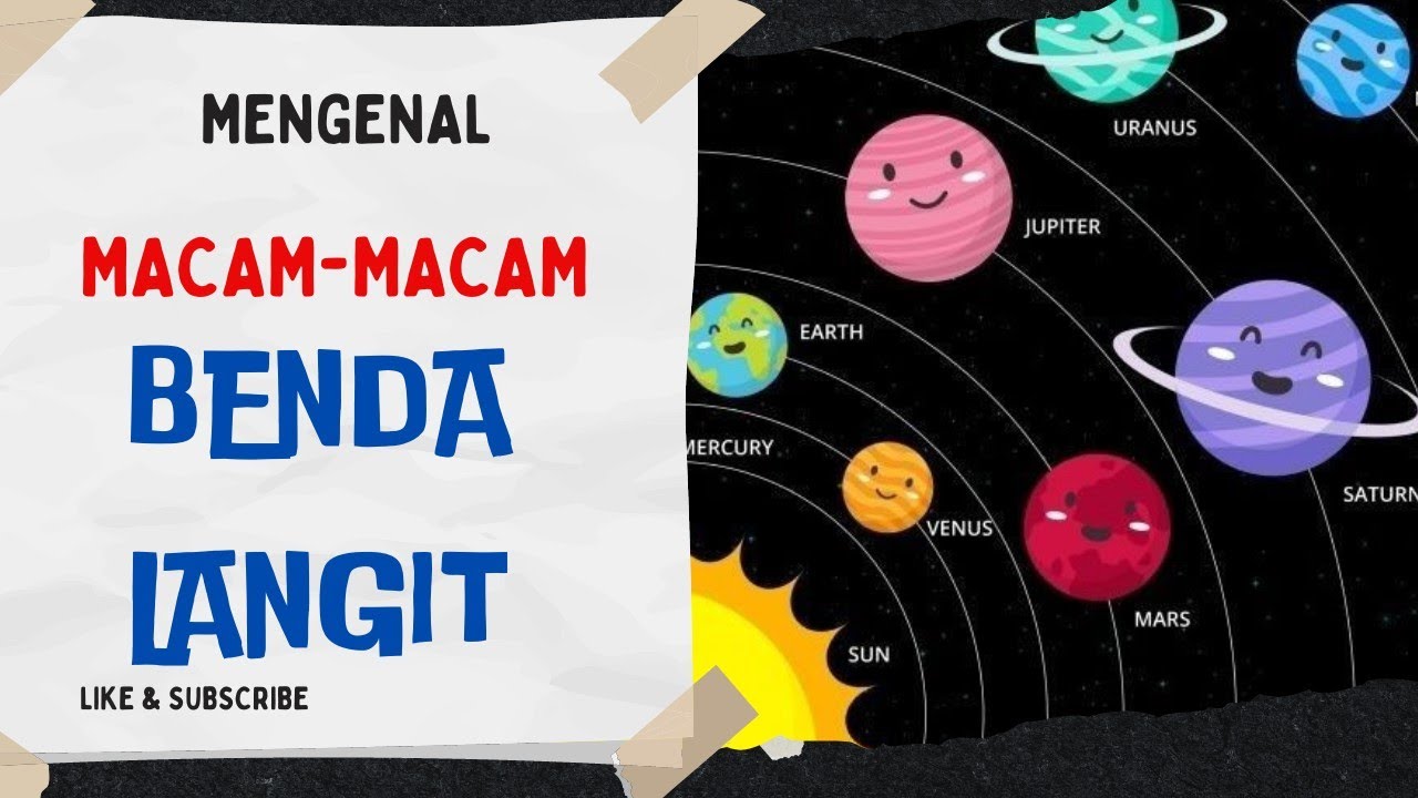 MENGENAL BENDA-BENDA LANGIT - MENGENAL TATA SURYA UNTUK ANAK PAUD - YouTube