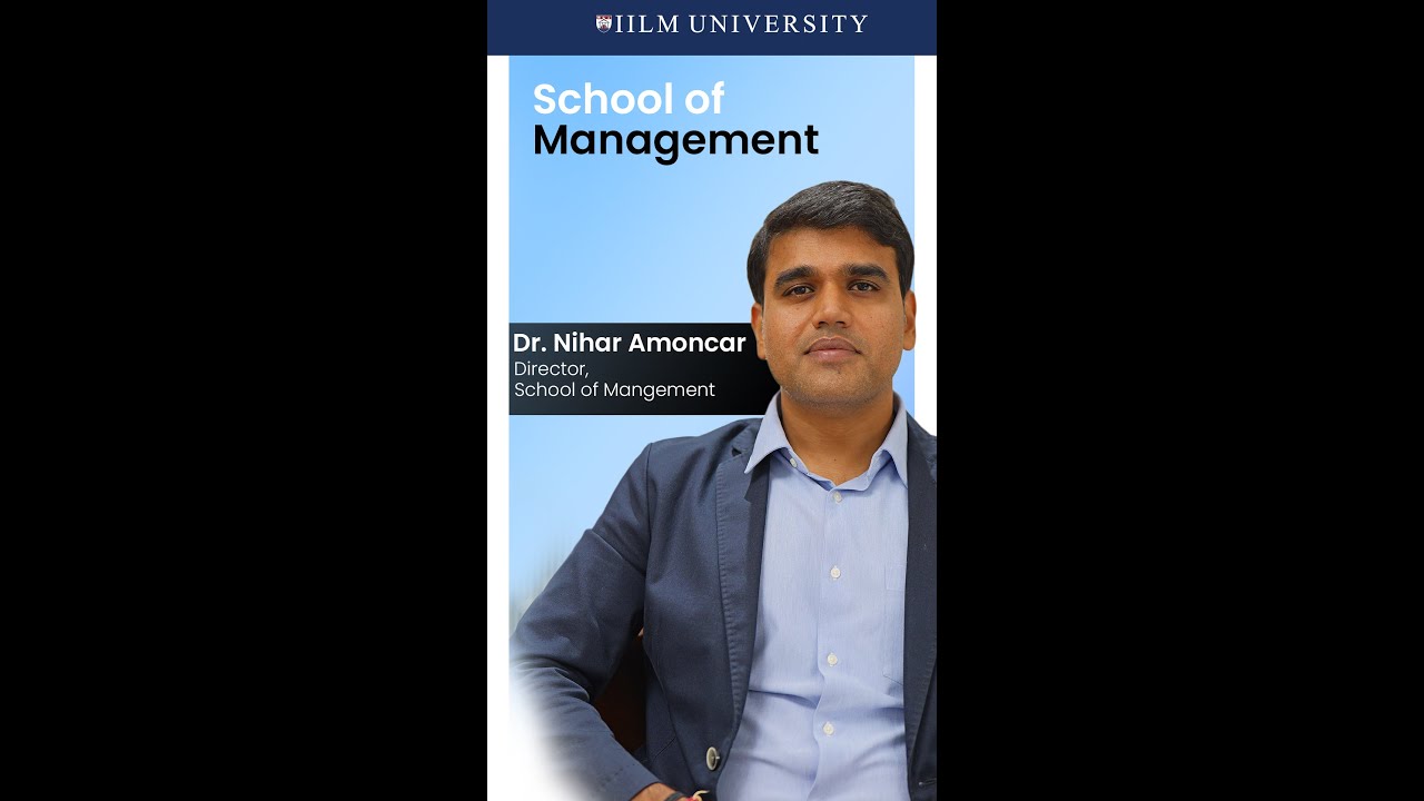 Dr. Nihar, Director, School of Management, Greater Noida #iilm # ...