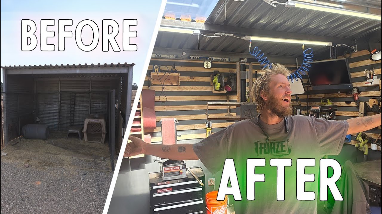I Have A Shop Again!! (Shop Build Part 2) - YouTube