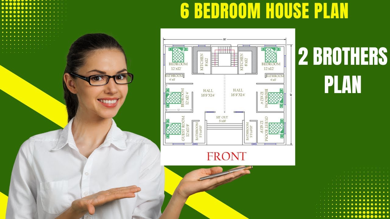 2 BROTHERS HOUSE PLAN ! 6BHK HOUSE PLAN !APNA GHAR ADVICE - YouTube