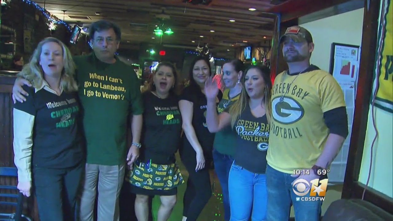Packers Fans Invade North Texas - YouTube