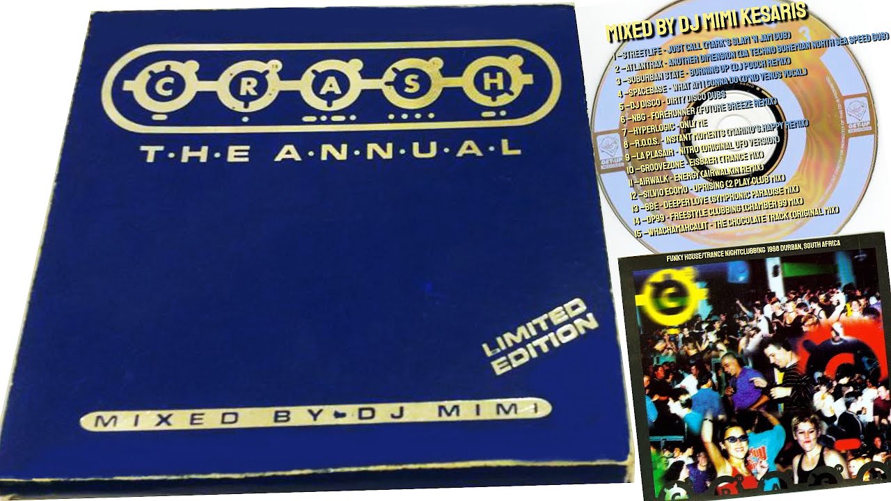 CRASH 🔵 "THE ANNUAL" 1998 FUNKY HOUSE TRANCE CD DURBAN SOUTH AFRICA ...