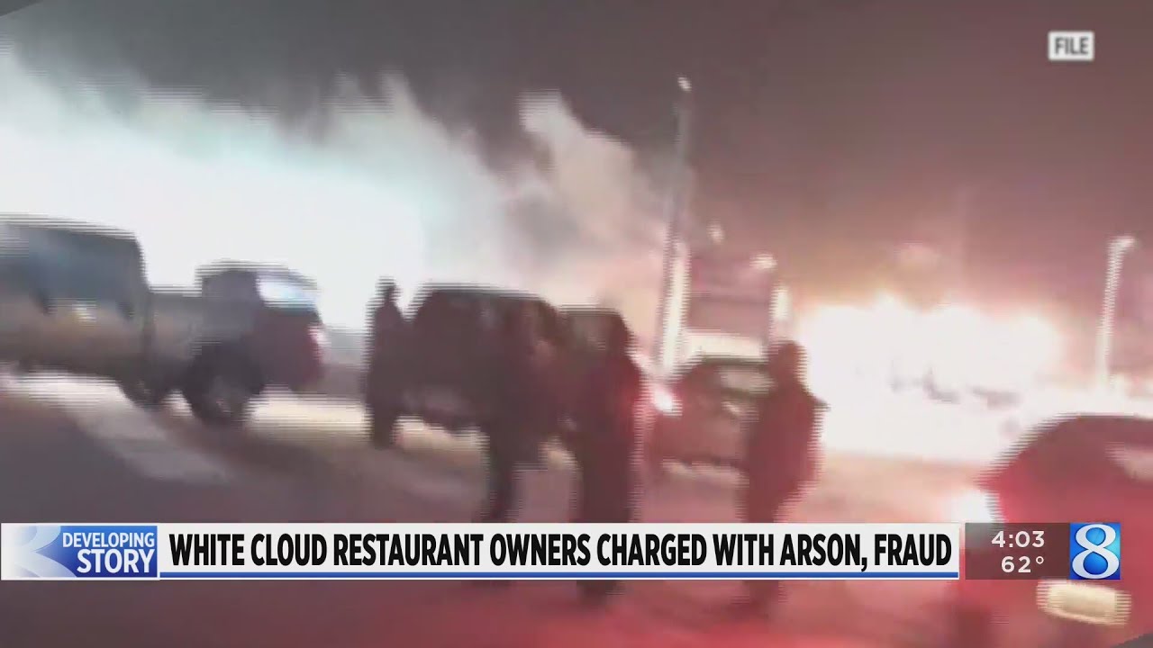 White Cloud restaurant owners charged with arson, fraud - YouTube
