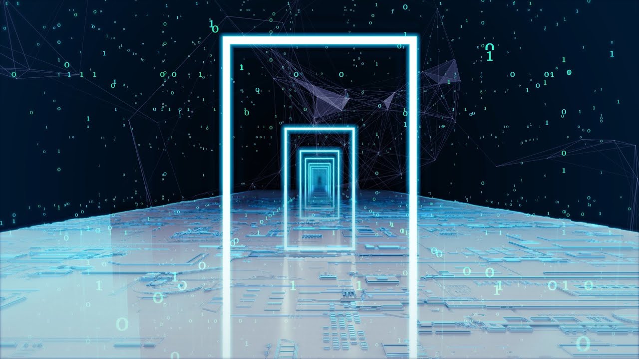 Digital Binary Technology Background 4K Vj Loop Video | No Copyright ...