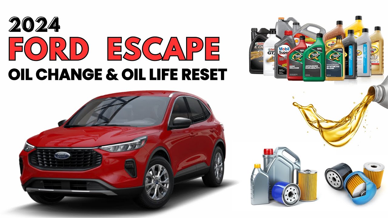 FORD Escape: Change Engine Oil, Fluid & Oil Life Reset Guide (2024 ...