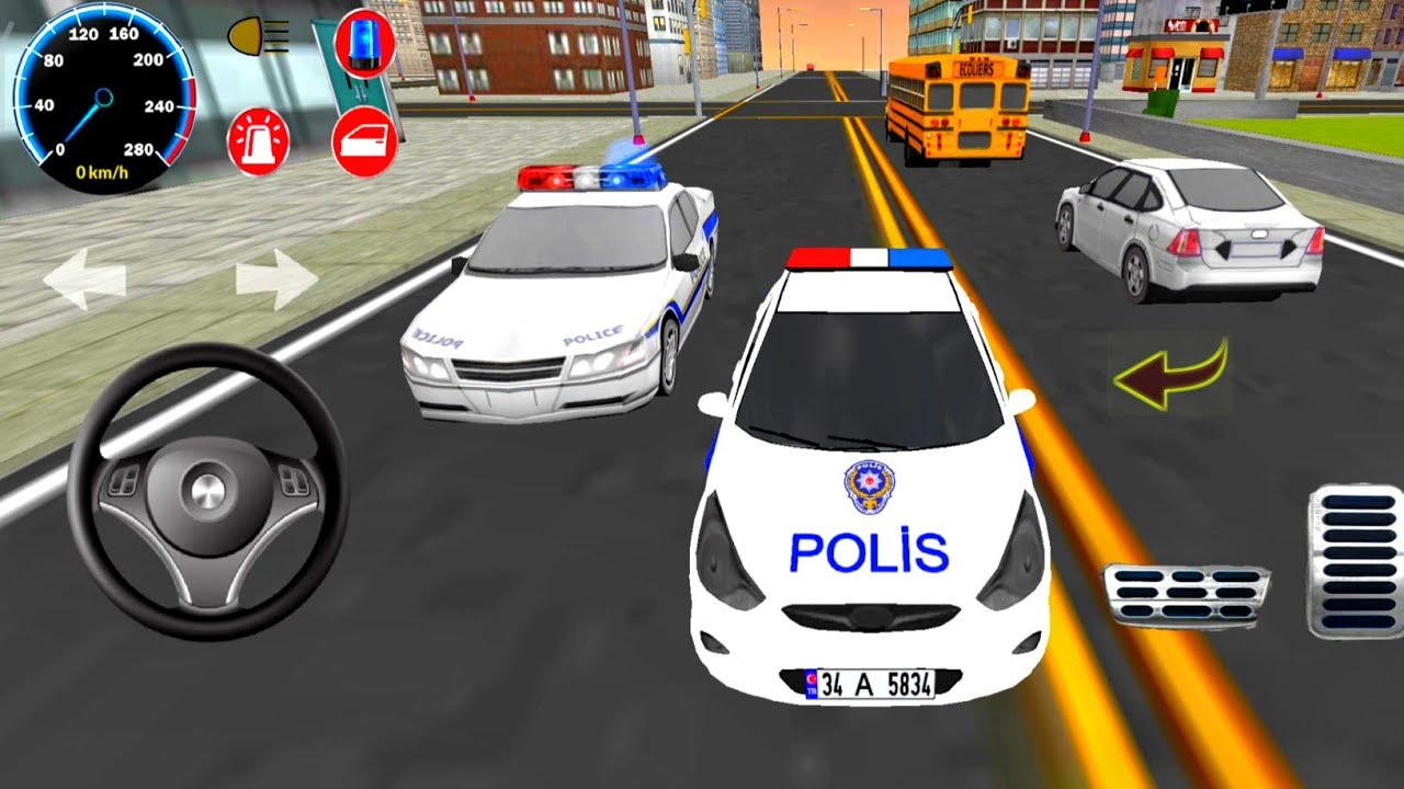 real police car driving game simulator car new games #3650 - YouTube