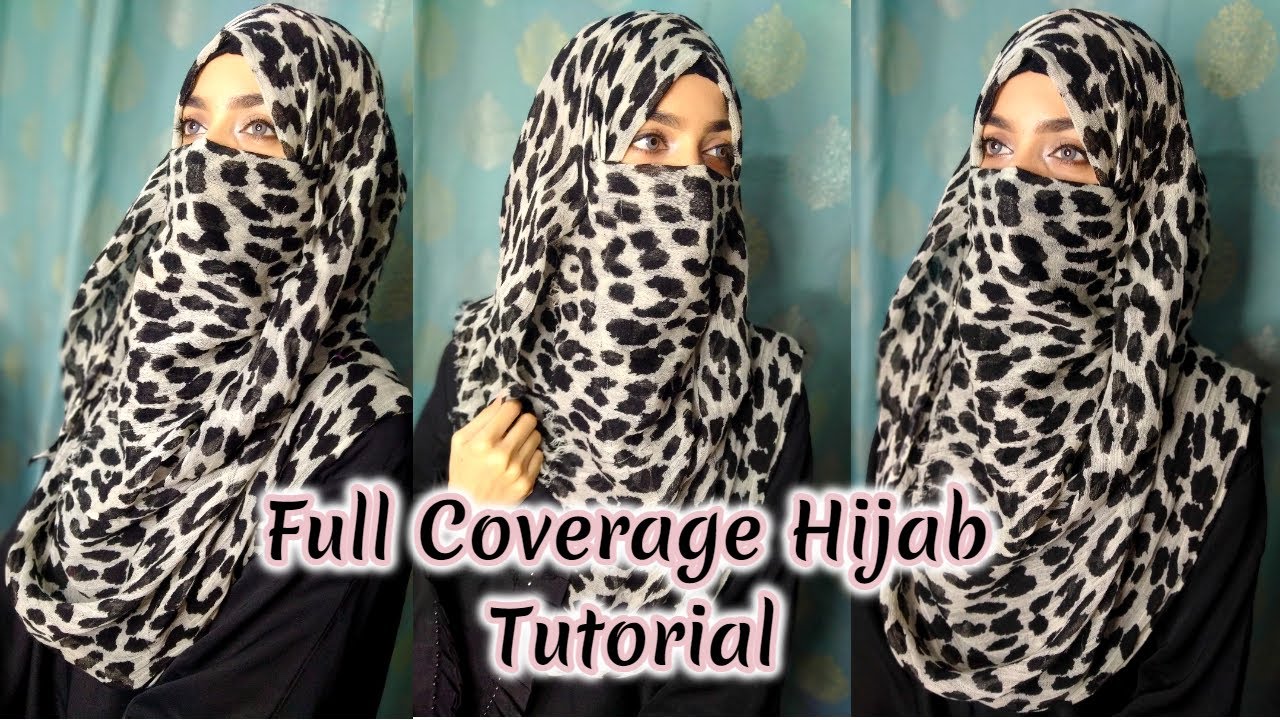 Simple Full Coverage Hijab And Niqab Tutorial ♥️ || Hijab Tutorial ...