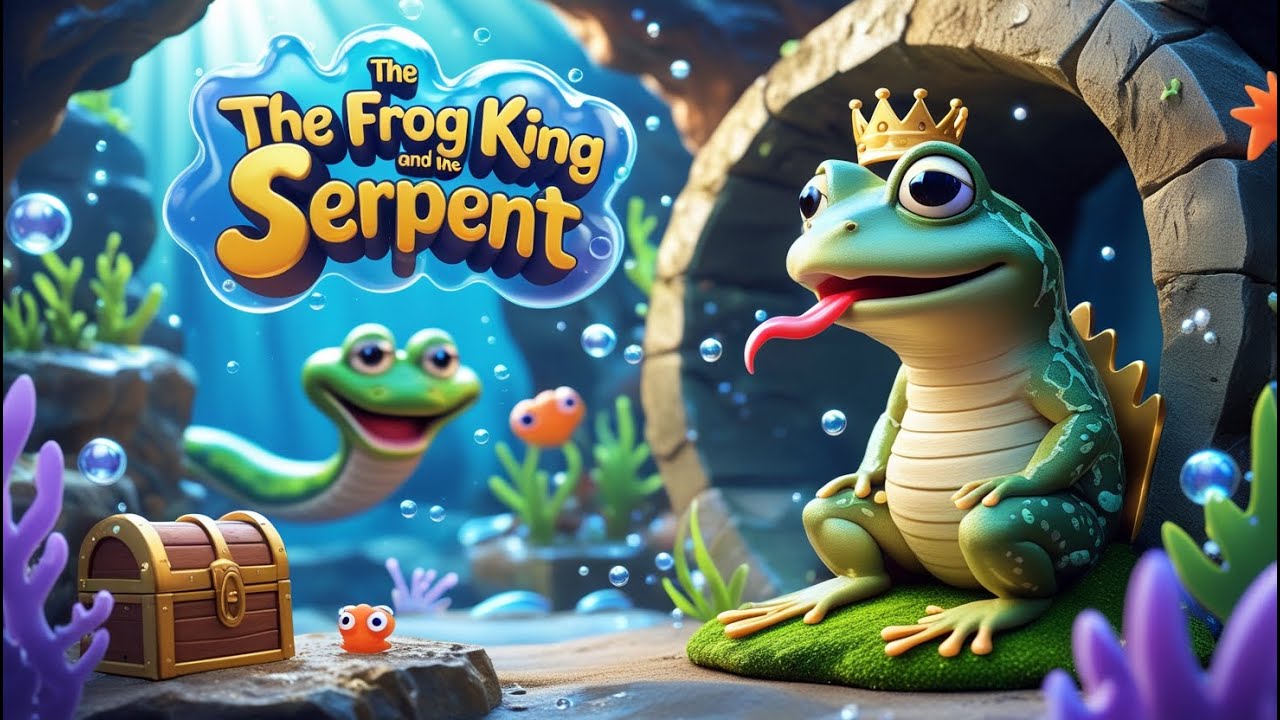 👑🐸 The Frog King and the Serpent | A Magical Story for Kids - YouTube