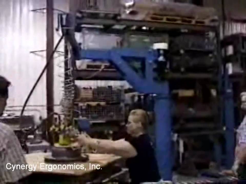 High Speed Brake Rotor Handling Lift System - YouTube