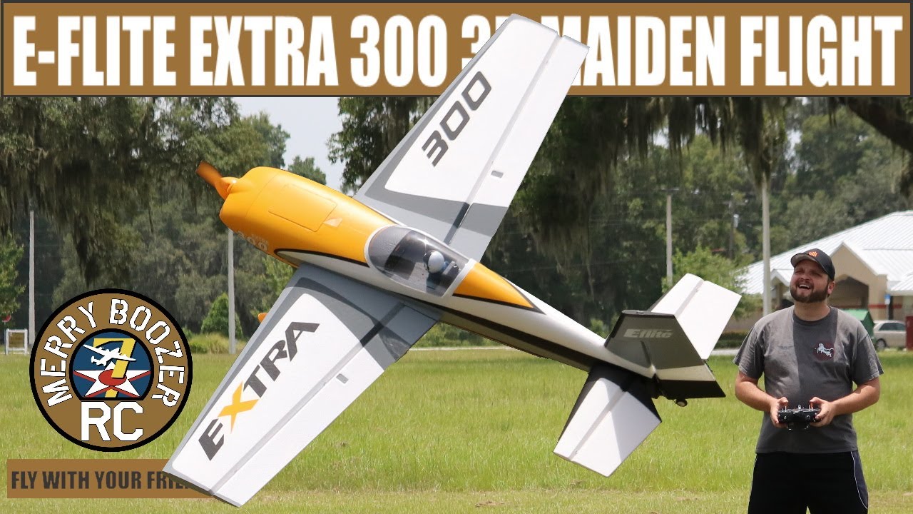 E-flite Extra 300 Maiden Flight - YouTube