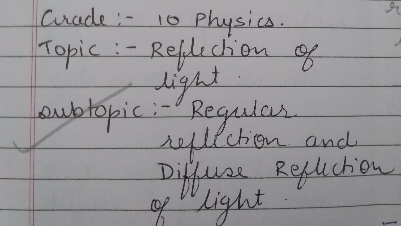 Regular Reflection And Diffused Reflection YouTube Regular Reflection And Diffused Reflection YouTube