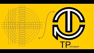 TP Monogram Letter Logo Tutorial | Logo designing in Corel draw | Graphic Logo Design for beginners