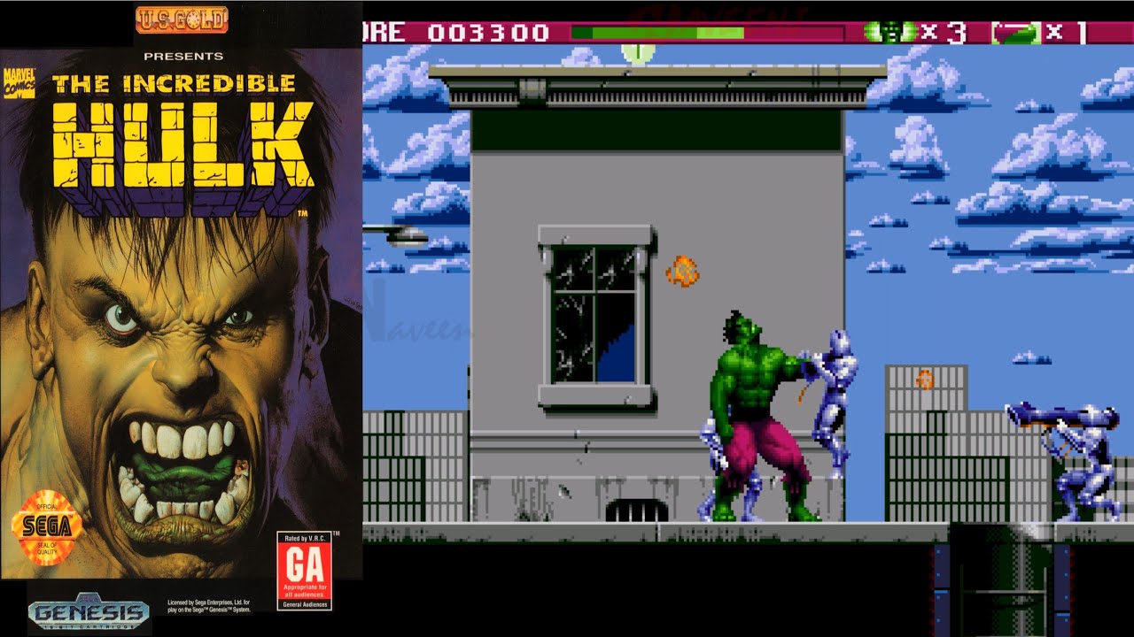 Best Sega Genesis Games of All Time | The Incredible Hulk (1994 Video ...