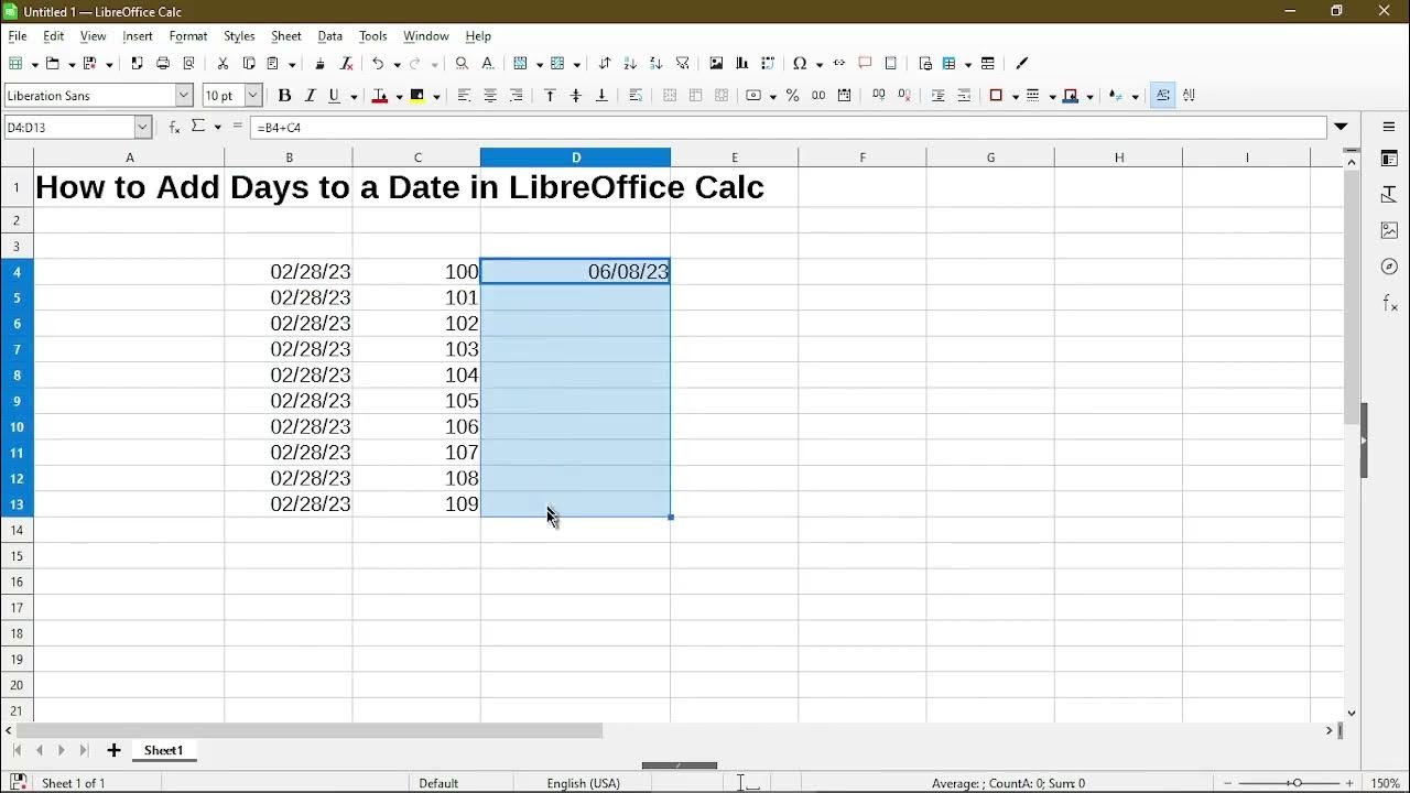 How To Add Days To Date In LibreOffice Calc YouTube how-to-add-days-to-date-in-libreoffice-calc-youtube