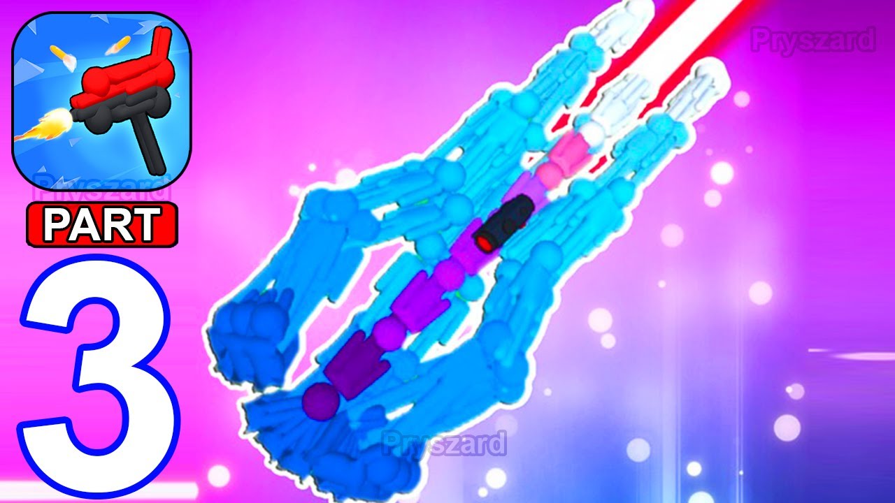 Human Gun! - Gameplay Walkthrough Part 3 Levels 19-26 Stickman Gun Run ...