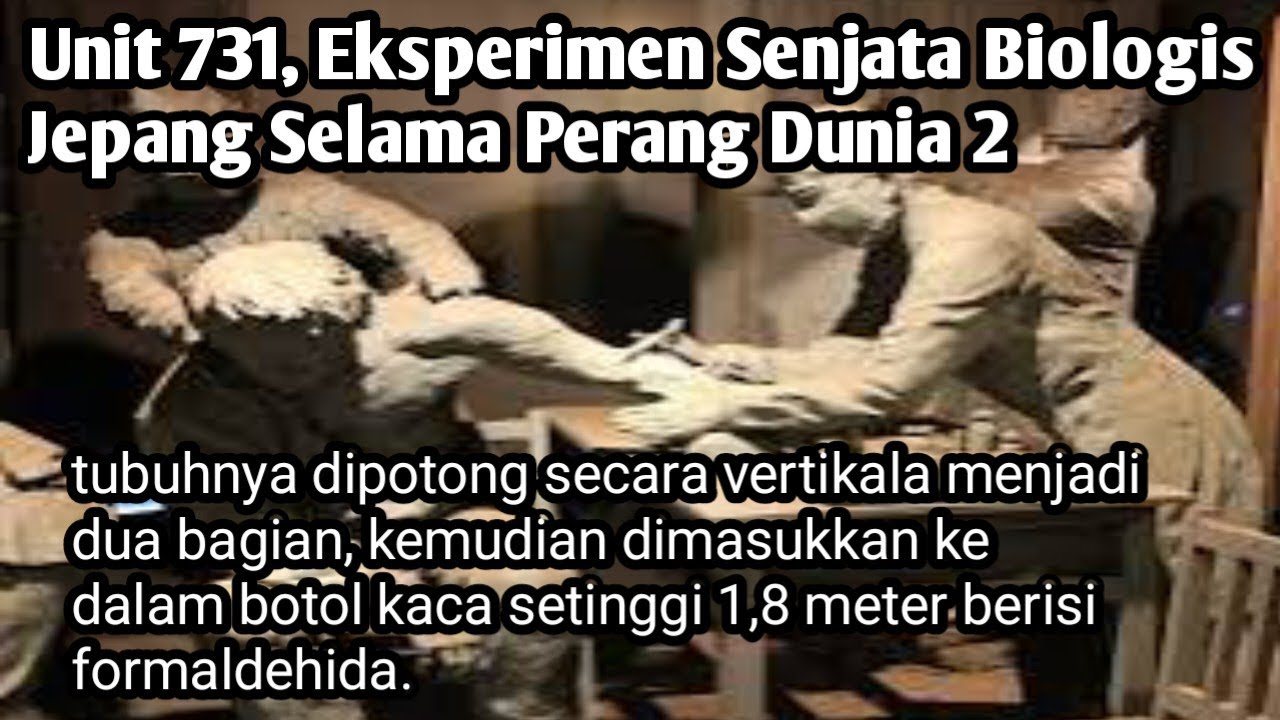 PART(1) Unit 731, Eksperimen Senjata Biologis Jepang Selama Perang Dunia II - YouTube