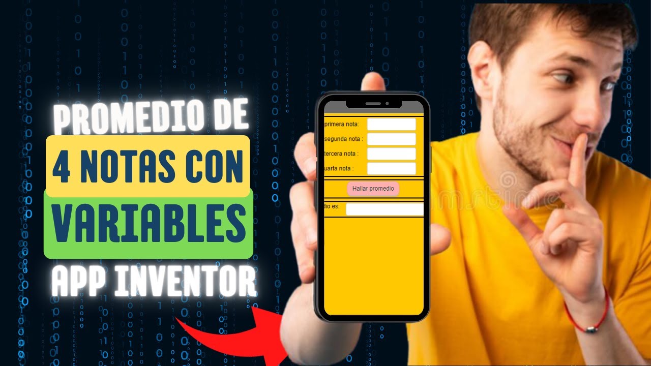 Promedio de 4 notas con variables en App inventor - YouTube