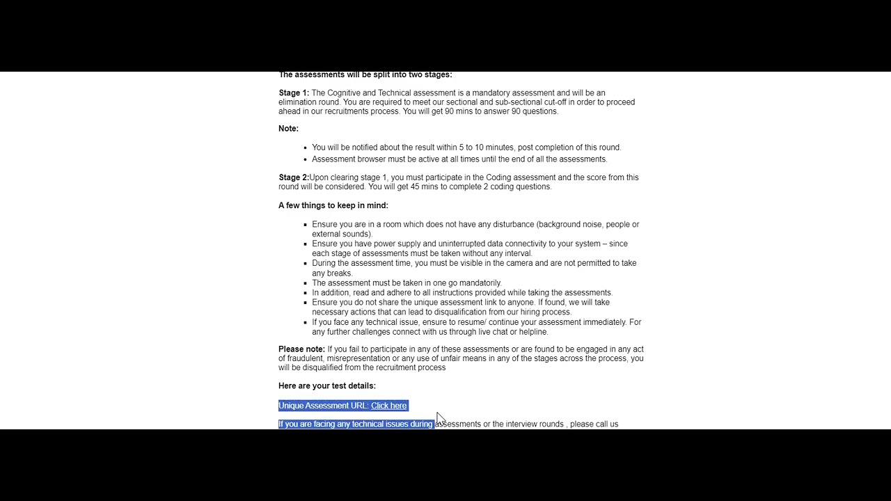 ACCENTURE UPDATE ON ASSESSMENT | ADMIT CARD RELEASED | 18 OCT 2024 ...