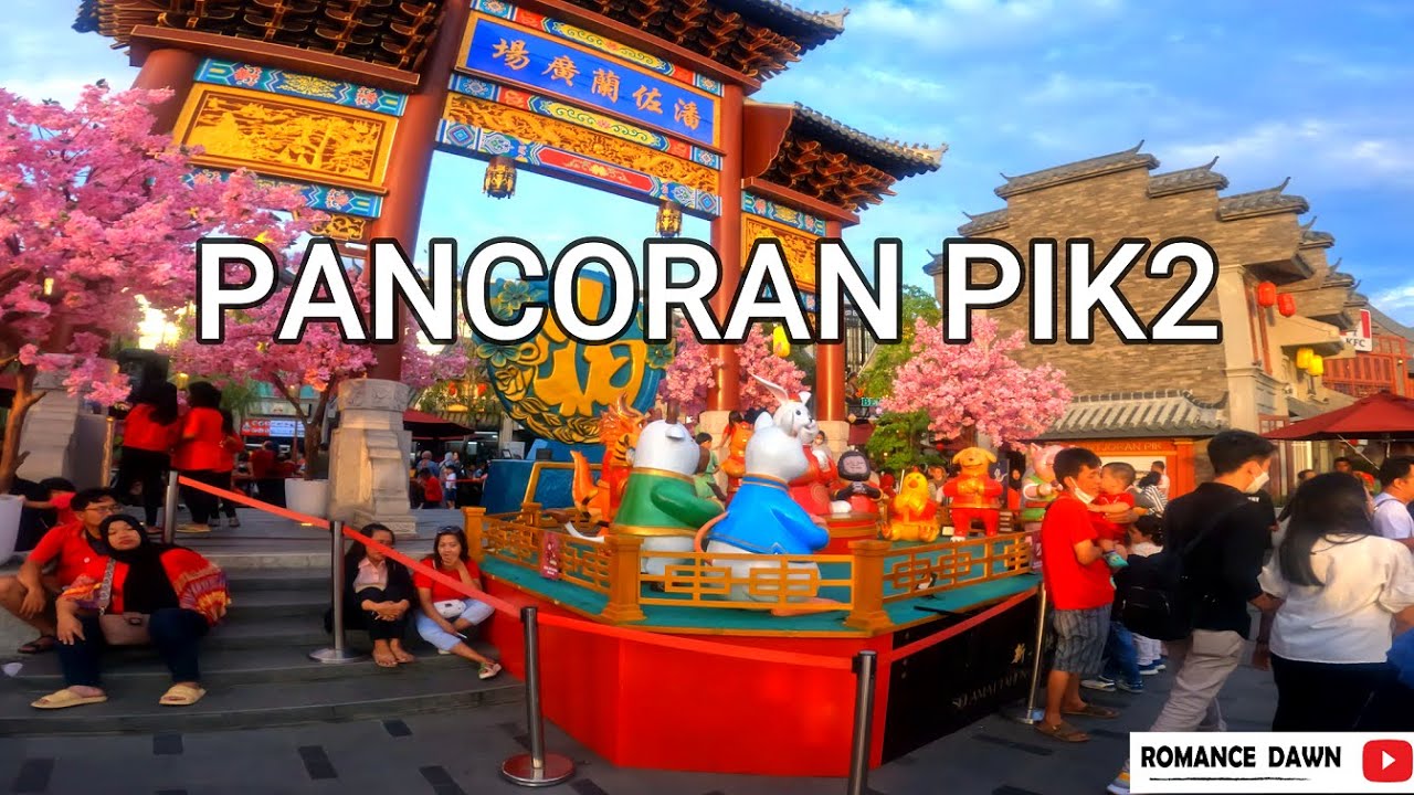 4K - SUASANA PANCORAN PIK 2 RAMAI PENGUNJUNG (22 JAN 2023 - HARI IMLEK ...