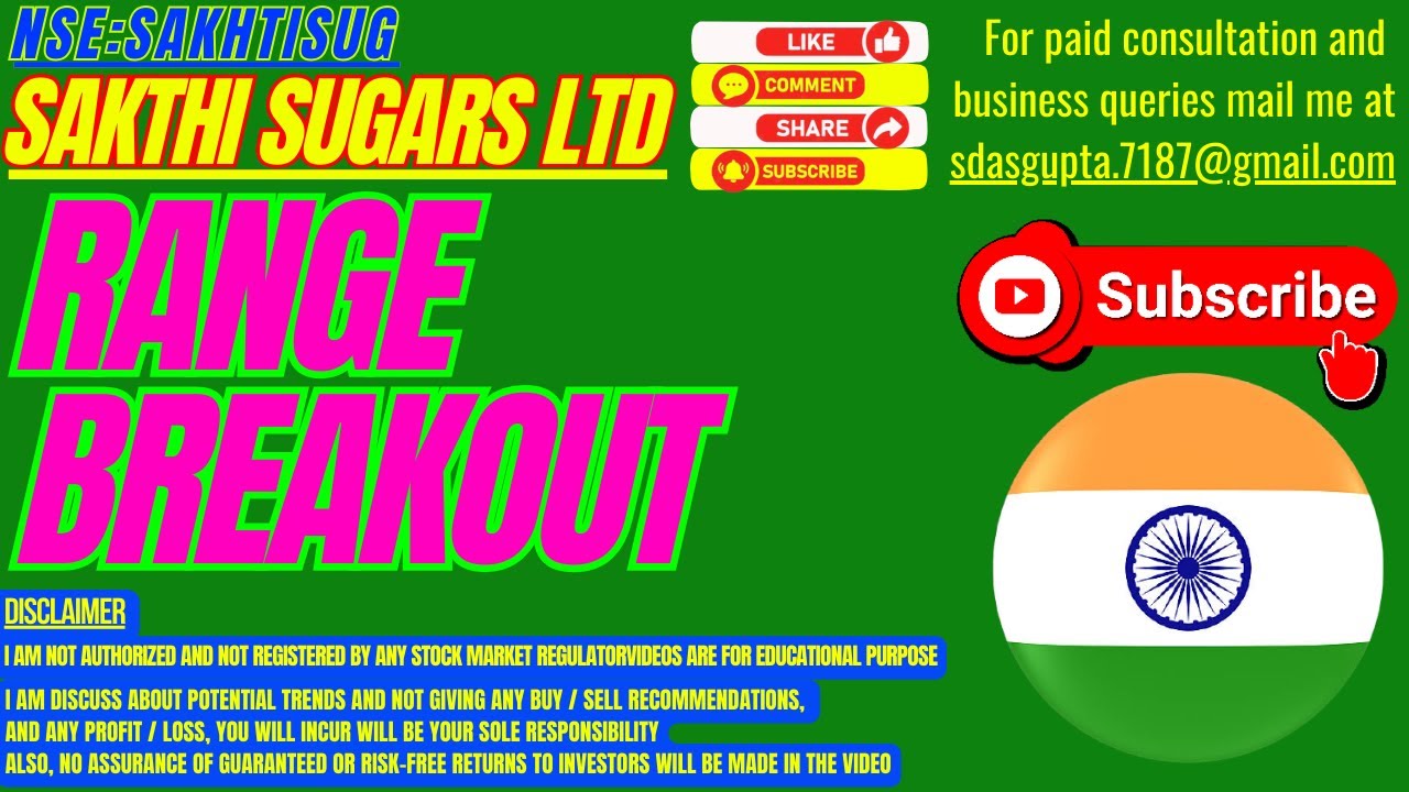 SAKTHI SUGARS SHARE | RANGE BREAKOUT - YouTube