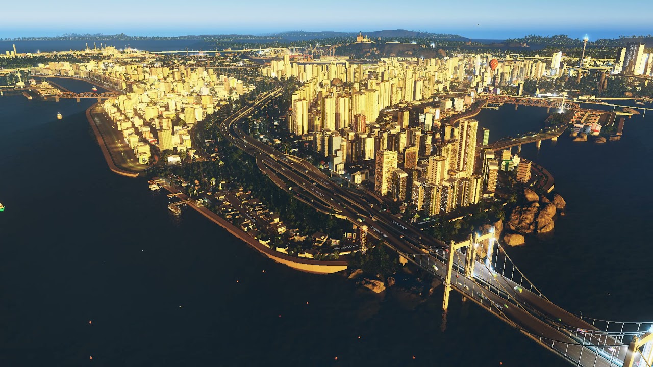 Cities Skylines - Fisher Enclave Map (No Mods build) - YouTube