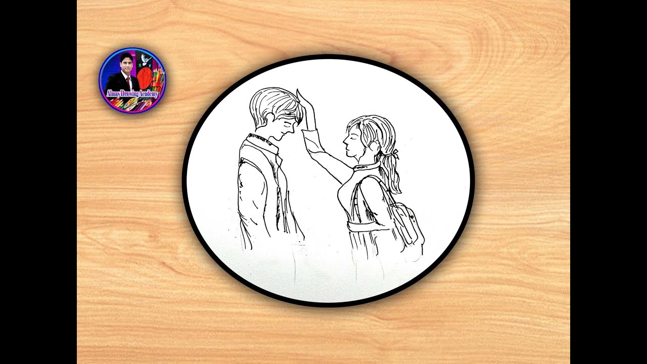 Sad man|l Drawing ||Almas drawing academy||man ||Colur manl || Art ...