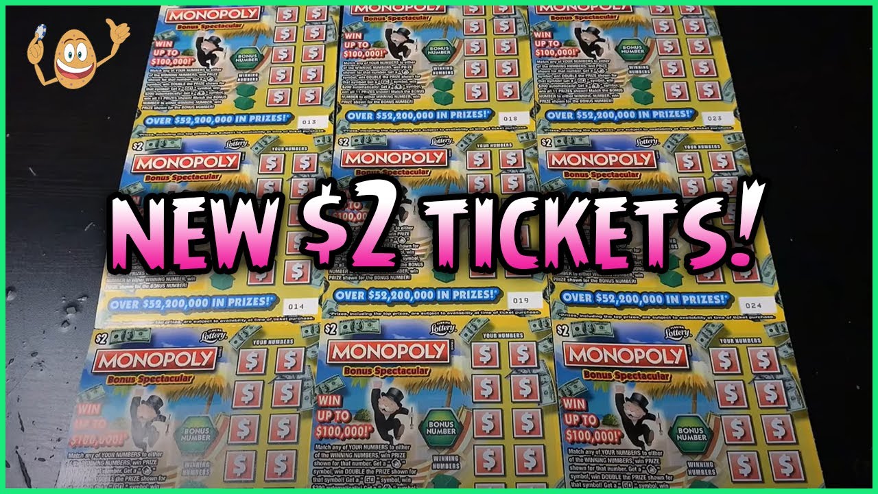 NEW TICKETS!! PLAYING 15 OF THE BRAND NEW $2 MONOPOLY BONUS SPECTACULAR ...