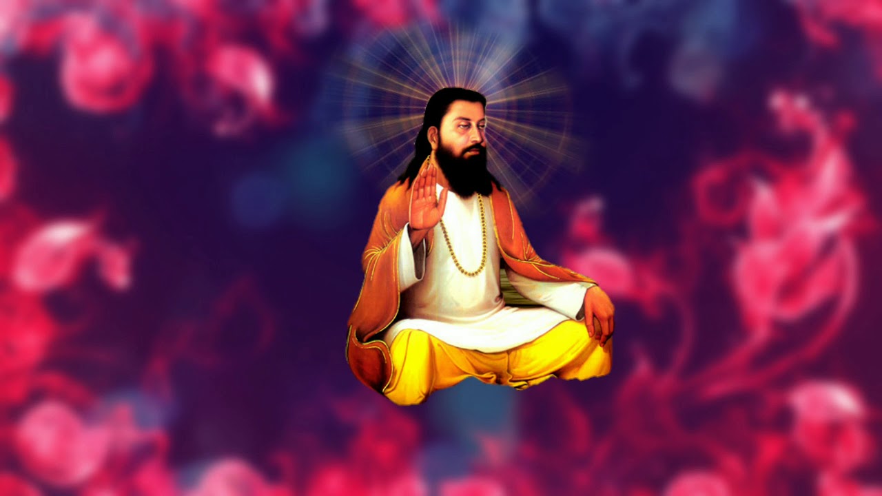 Animation Satguru Ravidass Maharaj ji || guru Ravidass maharaj green ...