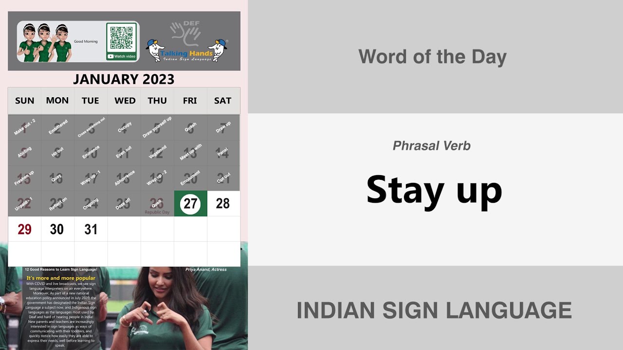 Stay up (Phrasal Verb) January 27th - YouTube