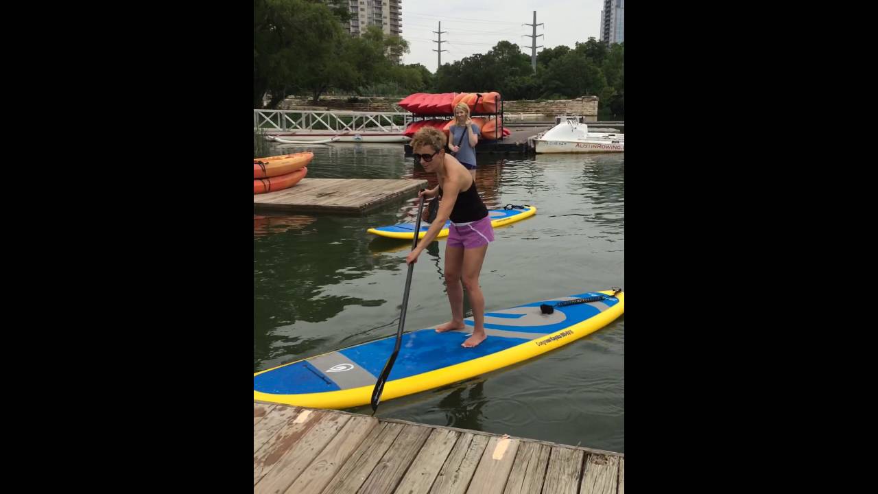 Paddle boarding - Ladybird Lake Austin TX - YouTube
