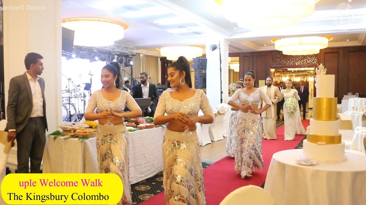 Couple Welcome Walk | Sparrows Dance | The Kingsbury Colombo - YouTube