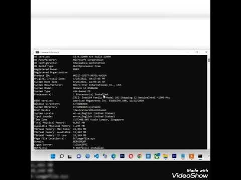 CARA KILAT TAU SPEK LEPTOP LEWAT COMMAND PRONT (CMD) - YouTube